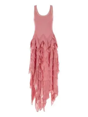 Blumarine Georgette Dress - Pink