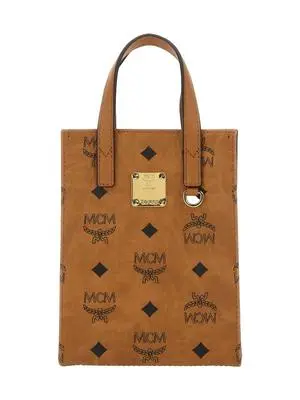 Mcm Printed Fabric Handbag - Multicolor