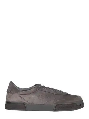 Dolce & Gabbana Grey Suede Portofino Yacht Sneakers - Multicolor