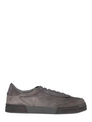 Dolce & Gabbana Grey Suede Portofino Yacht Sneakers - Multicolor