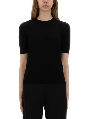 Max Mara Jersey Jeric Knit Top - Black