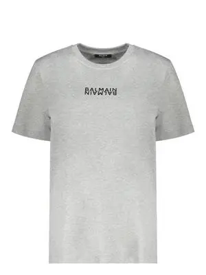Balmain BALMAIN Logo T-Shirt Gray