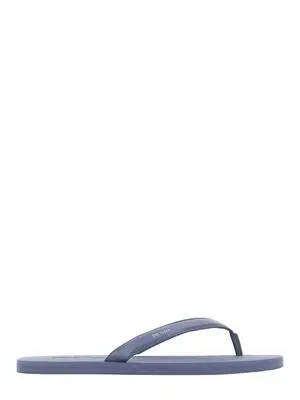 Prada PRADA Cerulean Leather Thong Slippers Blue