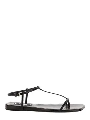 JIL SANDER Leather Sandals With Ankle Buckle - Multicolor
