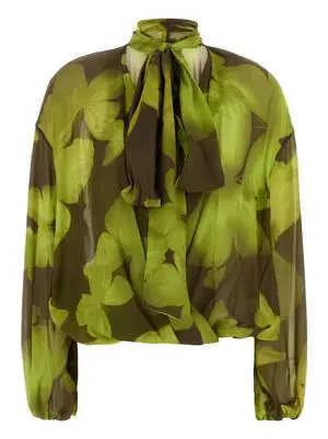 Blumarine BLUMARINE Printed Georgette Blouse Multicolor