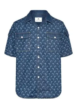 MARINE SERRE Shirts - Blue