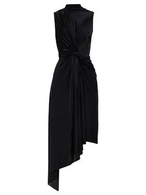 Balenciaga Asymmetrical Knot Dress - Black
