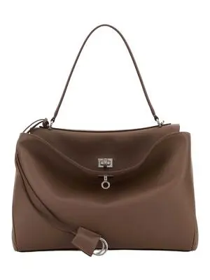 Balenciaga Leather Medium Rodeo Handbag - Brown