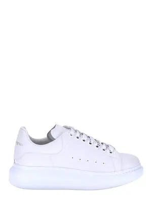 Alexander McQueen Alexander McQueen Leather Platform Sneakers White