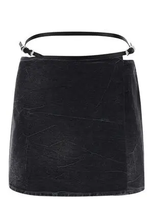 Givenchy Voyou Denim Skirt - Multicolor