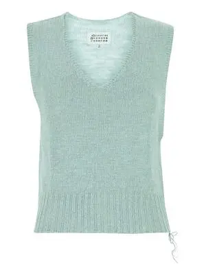 MAISON MARGIELA Tiffany Hemp Vest - Blue