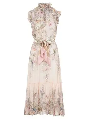 Zimmermann Rebellion Flutter Dress - Multicolor
