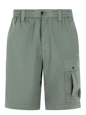 C.P. COMPANY C.P. COMPANY Cotton Blend Cargo Shorts Green
