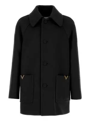 Valentino Garavani Wool Coat - Black