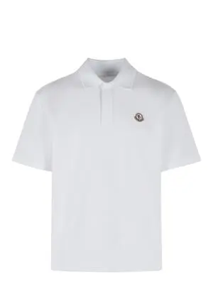 Moncler Cotton Polo Shirt - White