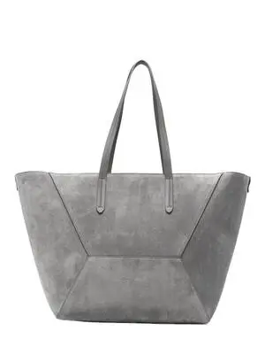 Brunello Cucinelli Paneled Suede Tote Bag - Gray