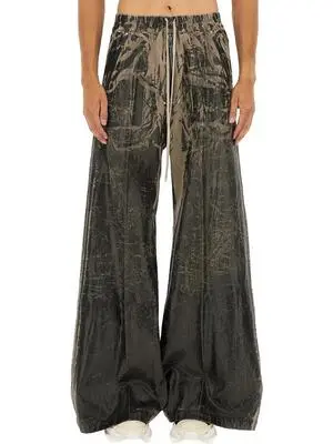 Rick Owens Geth Belas Wide Leg Pants - Black