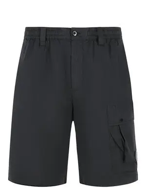 C.P. COMPANY Cotton And Nylon Cargo Shorts - Black