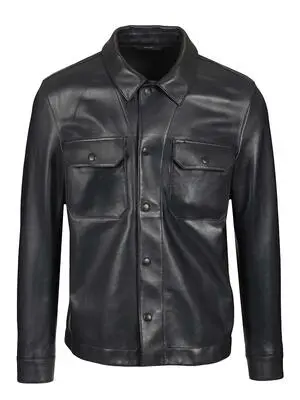 TOM FORD TOM FORD Leather Shirt Jacket