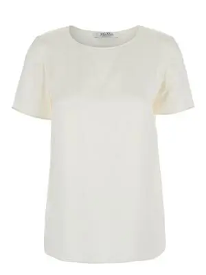 Max Mara Max Mara Dida Silk Top White