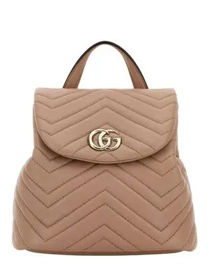 Gucci Mini Gg Marmont Quilted Leather Backpack - Multicolor