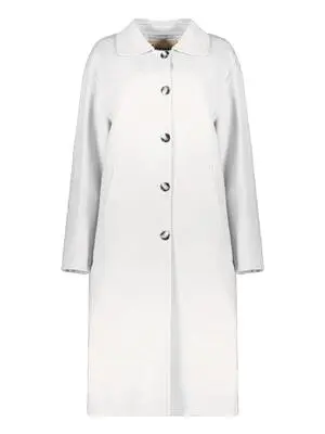 Herno Wool Coat - White