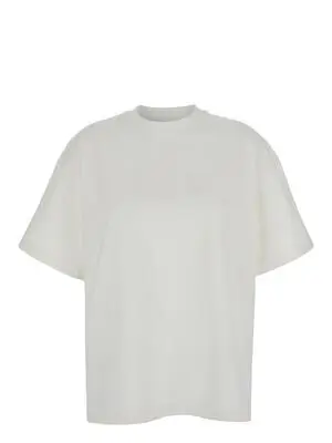 JIL SANDER Crewneck T-shirt With Tonal Logo - Multicolor