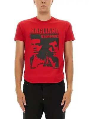 Dsquared2 T-shirt With Print - Red