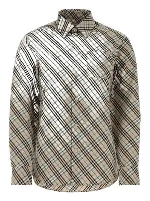 Burberry Embroidered Poplin Shirt - Multicolor