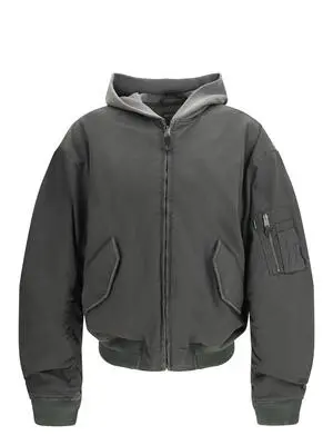 BALENCIAGA BALENCIAGA Standard Bomber Jacket With Fleece Hood
