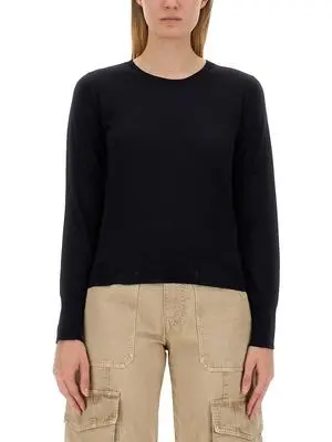 GOLDEN GOOSE Regular Fit Virgin Wool Shirt - Blue
