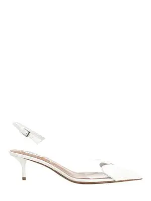 Alaïa Le Coeur Patent Leather Slingback - White
