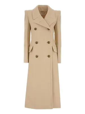 Zimmermann Sand Wool Blend Hypnotic Coat - Brown