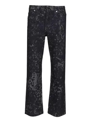 Fendi Falena Drops Jacquard Jeans - Blue