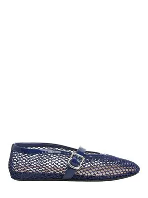 Alaïa Mesh Strap Ballerina - Blue