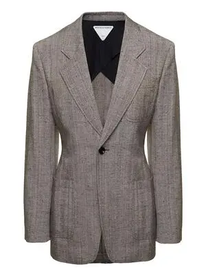 Bottega Veneta Single-breasted Jacket - Multicolor