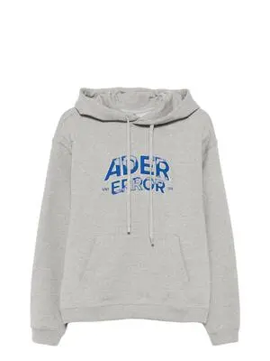ADER ERROR Grey Cotton Hoodie - Gray