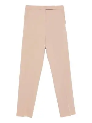 Max Mara Slim-fit Wool Blend Trousers - Cream