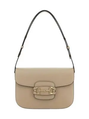 Gucci GUCCI Leather Horsebit 1955 Shoulder Bag Brown