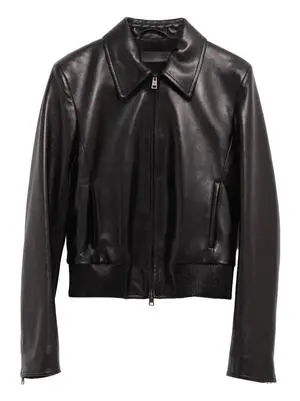Balenciaga Balenciaga Leather Jacket With Zip Fastening Black