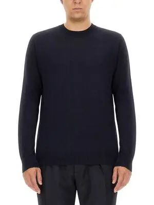 GOLDEN GOOSE Wool Jersey Crewneck Sweater - Blue