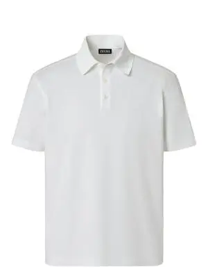 Zegna Polo Shirts - White