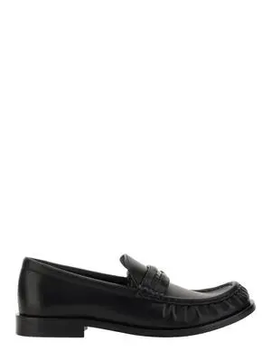 Burberry Leather Moccasins - Black