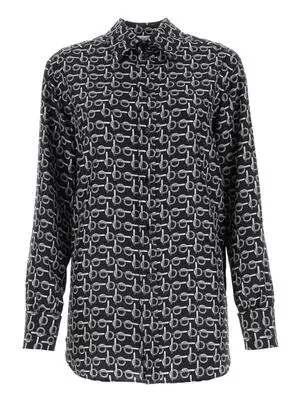 Burberry Printed Silk Shirt - Multicolor