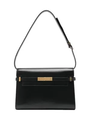 Saint Laurent Calf Leather Shoulder Bag - Black