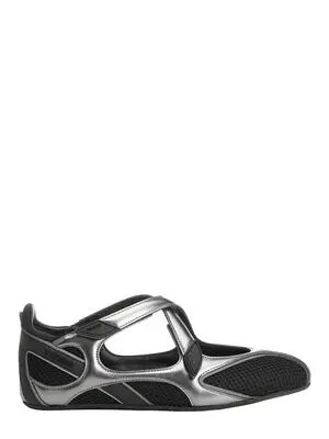 Attico The Attico Floor 01 Flat Ballerina Black