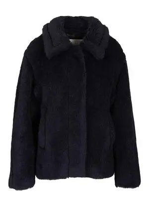 MAX MARA Max Mara Fuggito Short Teddy Single-Breasted Coat