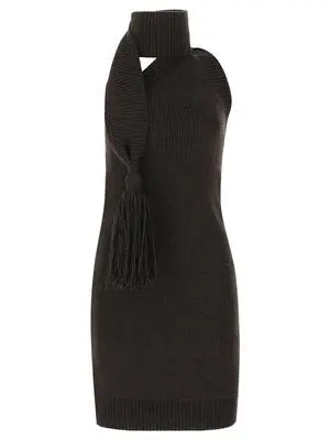 Bottega Veneta Wool Mini Dress - Brown