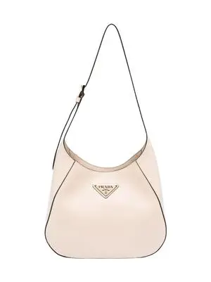 Prada Leather Shoulder Bag - Cream