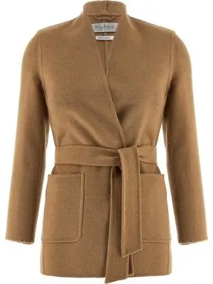 Max Mara Harold Camel Wool Blazer - Cream
